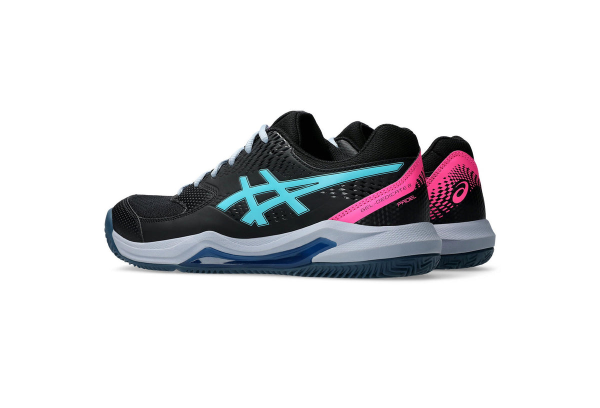 Asics Men's Gel Dedicate Padel Clay (Black/Energy Aqua) – Prelli Tennis