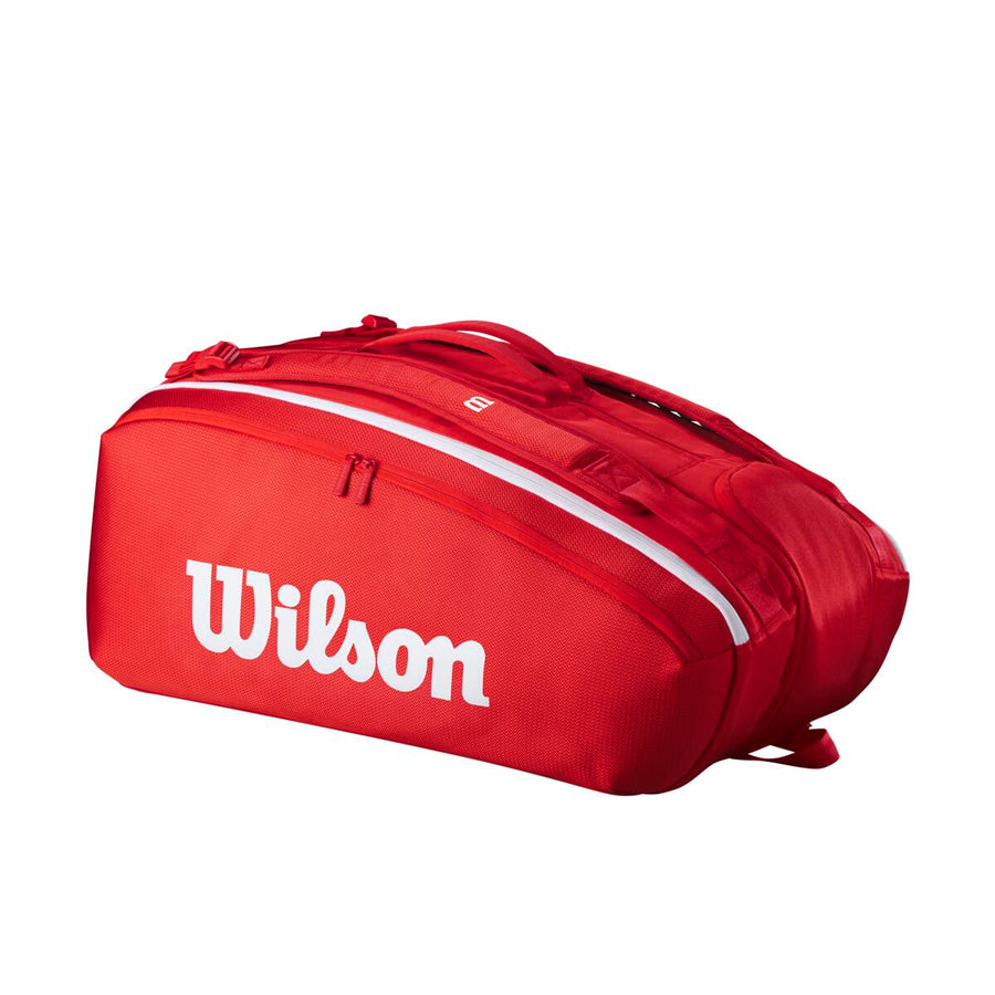 Wilson Super Tour 15 Racquet Bag (Red) 2025 – Prelli Tennis