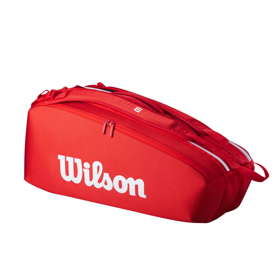 Wilson Super Tour 6 Racquet Bag (Red) 2025 – Prelli Tennis