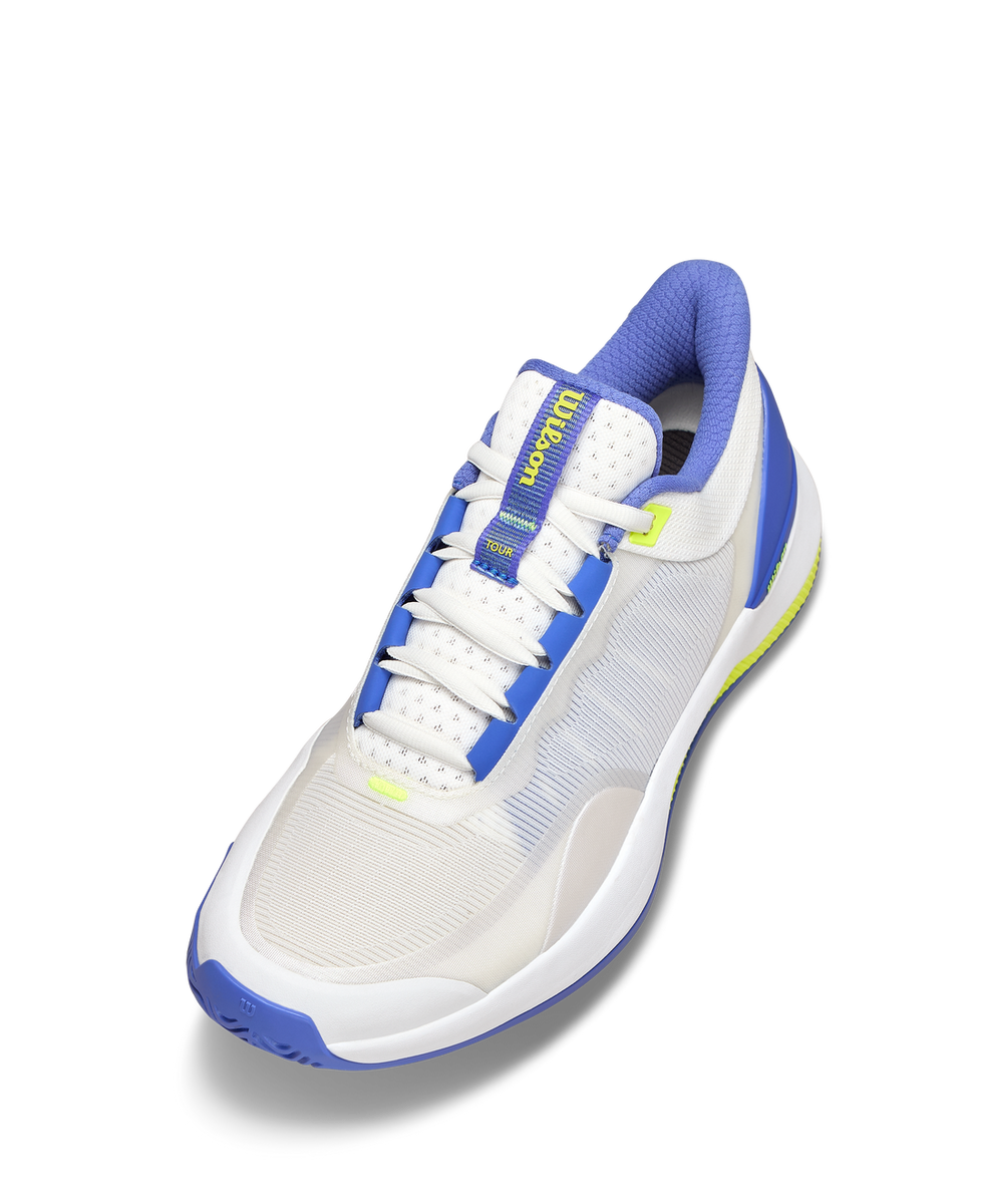 Wilson Women's Intrigue Tour (White/Amparo Blue/Safety Yellow) 2025 ...
